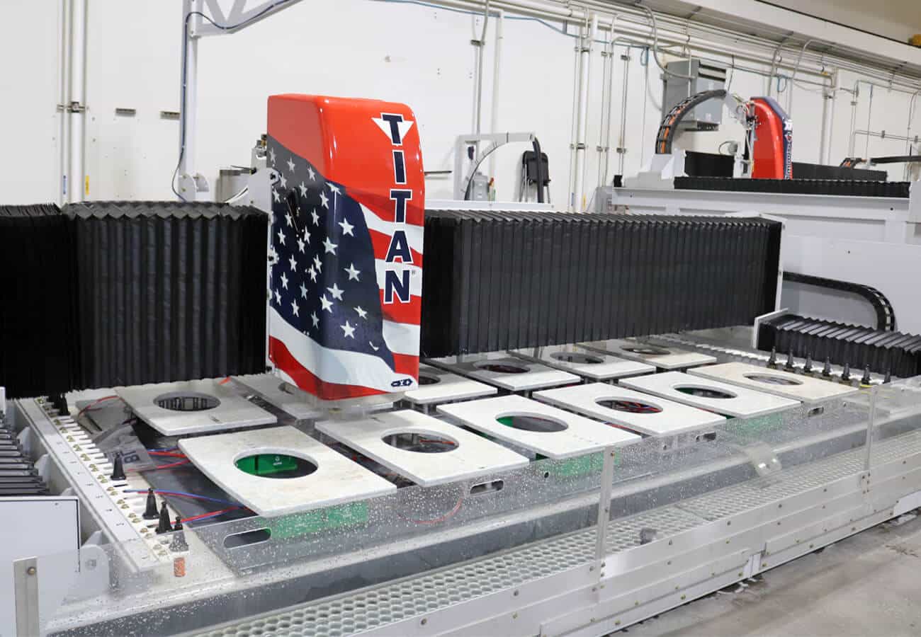 TITAN® | CNC Router for Stone Countertop Polishing, Edging, Finishing