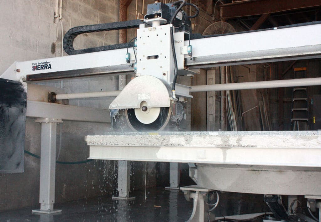 SIERRA® | Manual Stone Bridge Saw with Mitering for Countertops