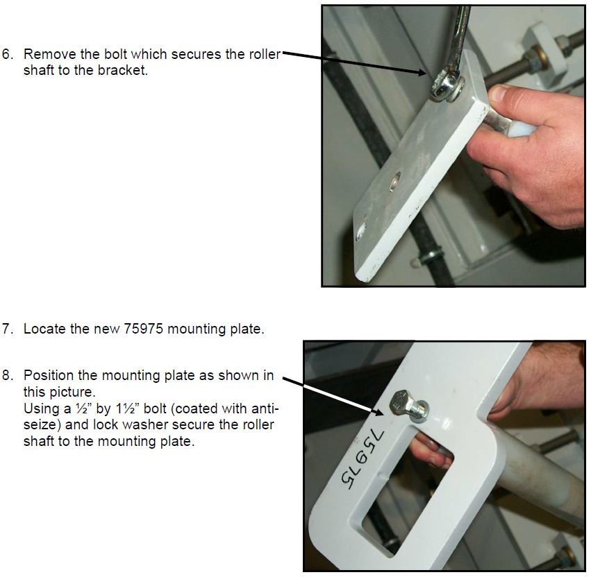 TXS 4800 arbor retaining kit - Park Industries