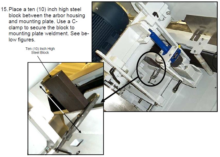 TXS 4800 arbor retaining kit - Park Industries