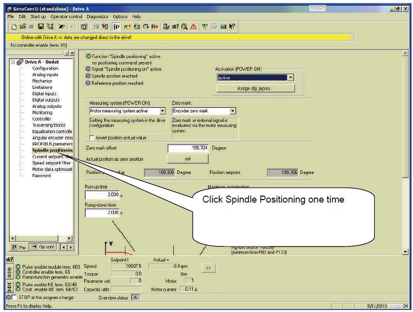 Destiny/titan spindle orientation - Park Industries