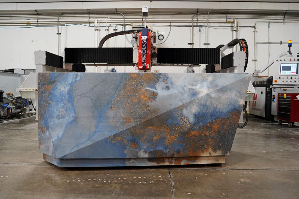 Cutting THIS Thunderstorm Porcelain Island on the SABERjet XP