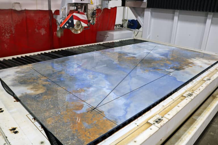 Cutting THIS Thunderstorm Porcelain Island on the SABERjet XP