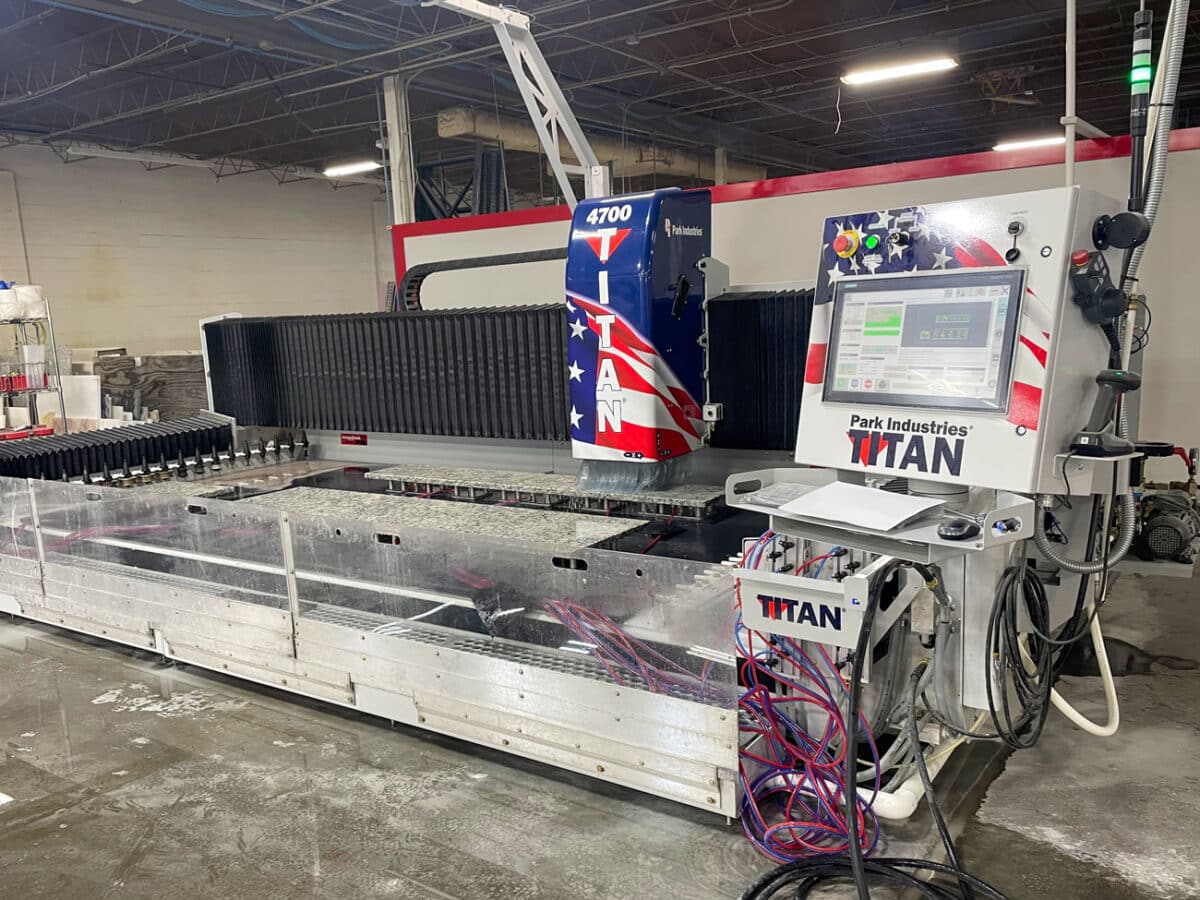 TITAN 4700 CNC Router at Mid-America Granite & Stone