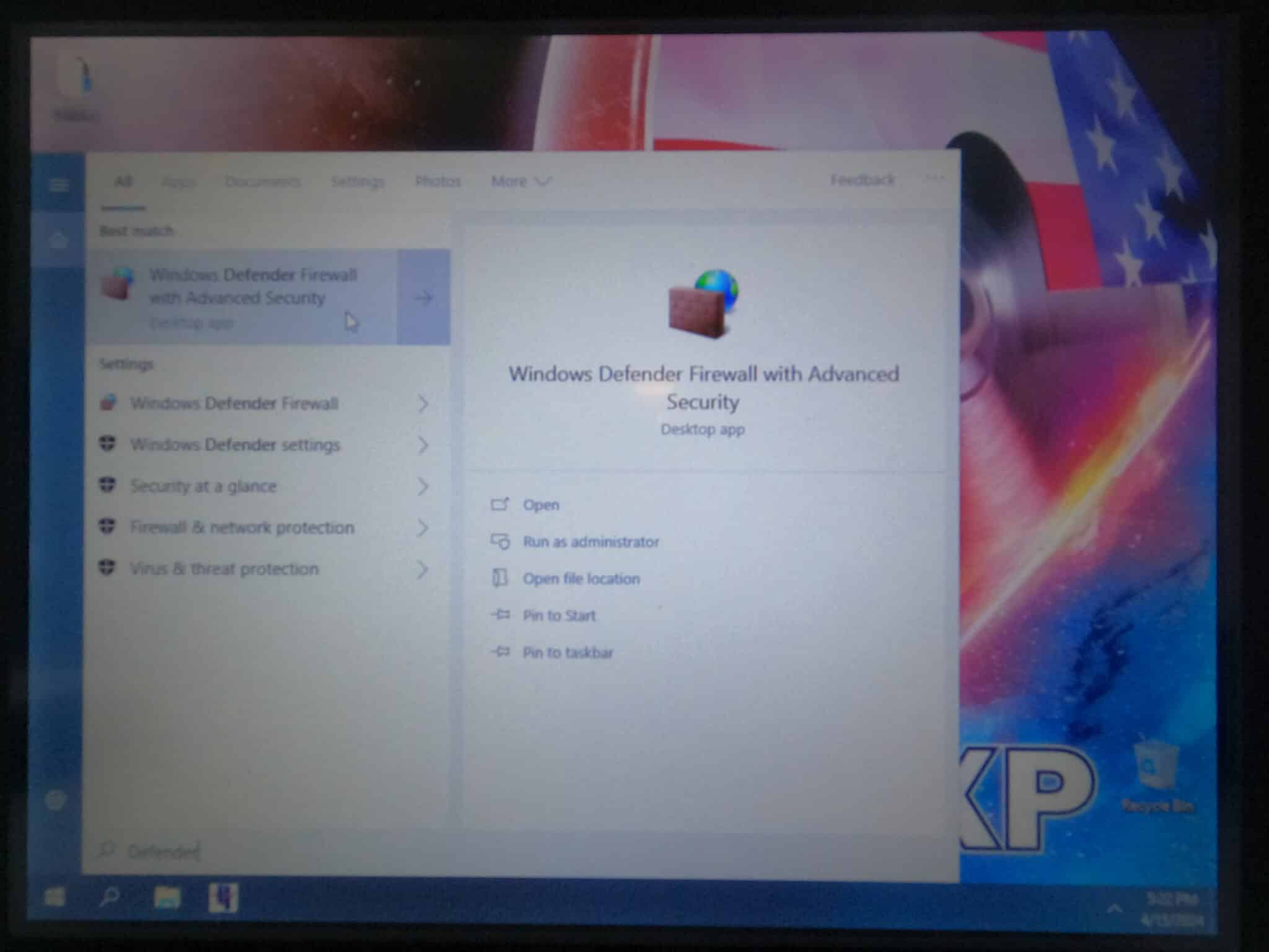 Windows Defender Firewall and Updates - Park Industries