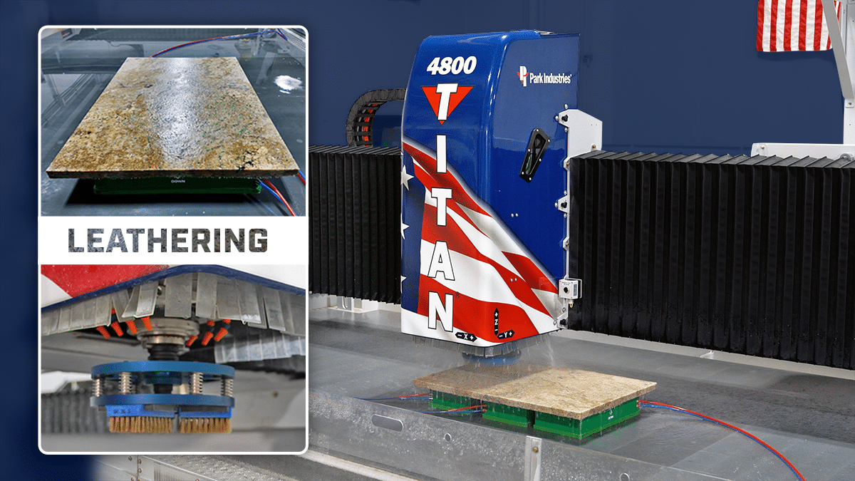 Leathering Slabs & Countertops with the TITAN® CNC Router - Park Industries