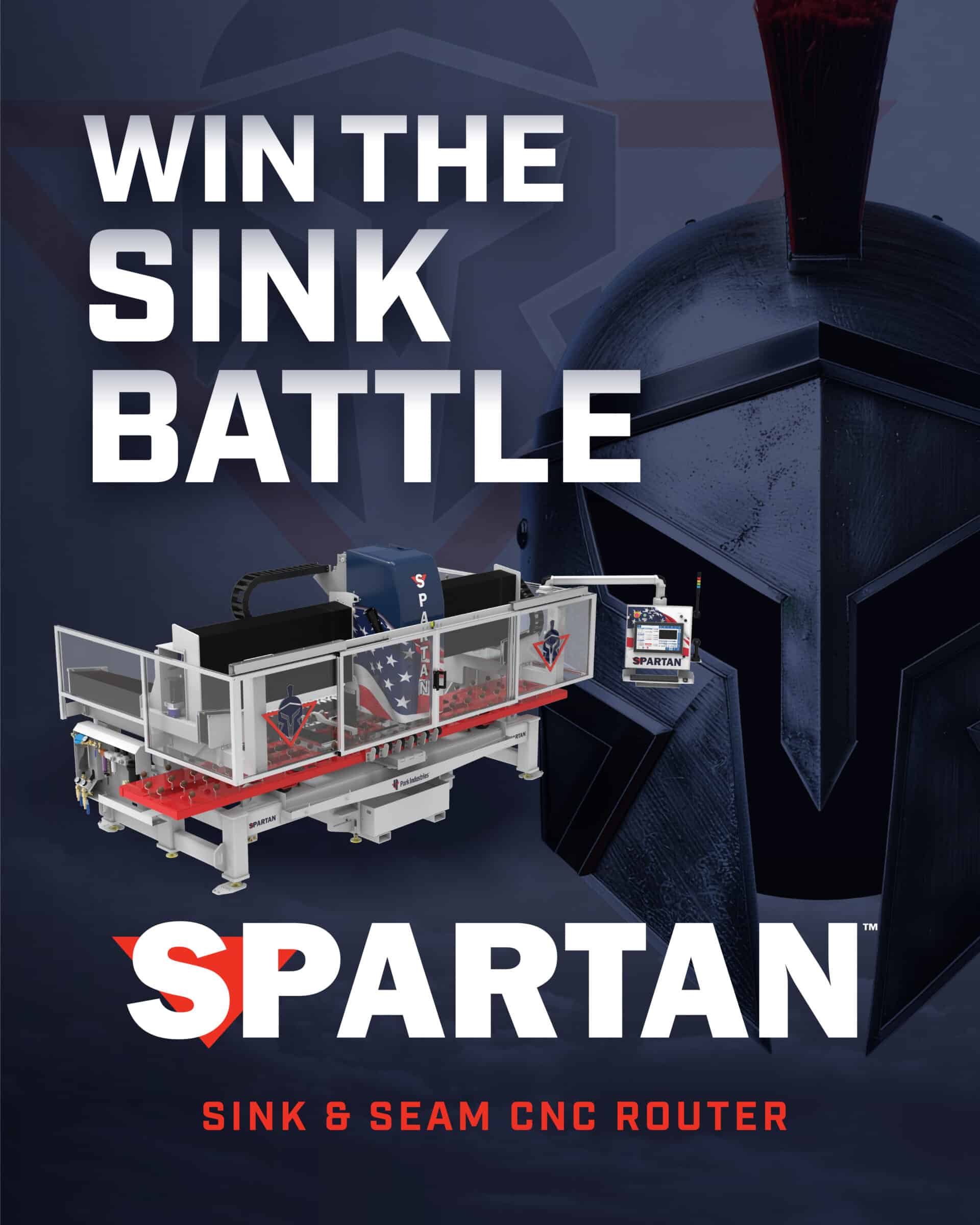 SPARTAN™ | Sink & Seam CNC Router for Stone Fabrication